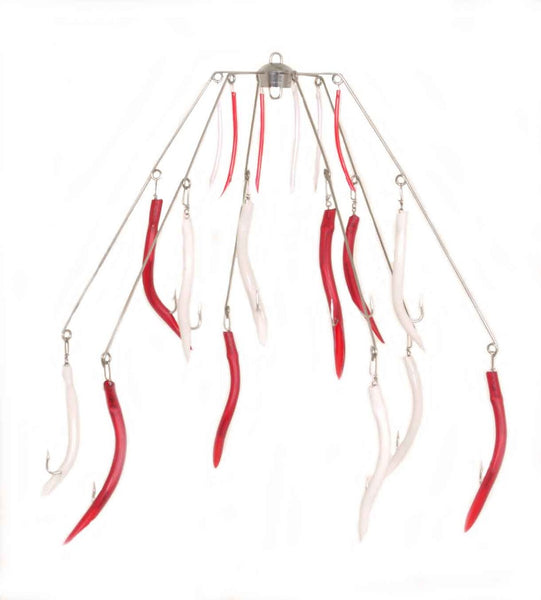 6 arm 6 Oz Tube Rigs – Spider Rigs/Rigged&Ready Offshore Lures